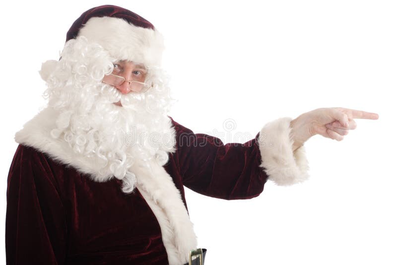 On White Santa Picture. Image: 3699034
