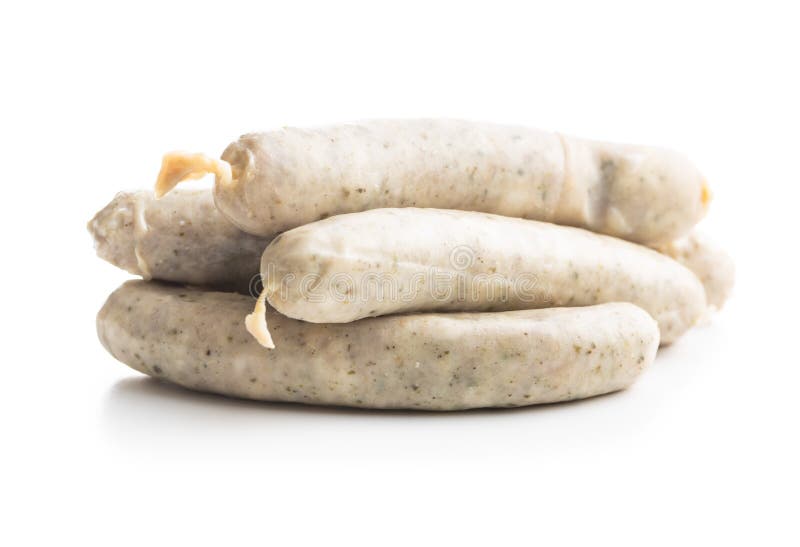 Weisswurst, White Sausage of Minced Veal and Pork Stock Photo - Image ...