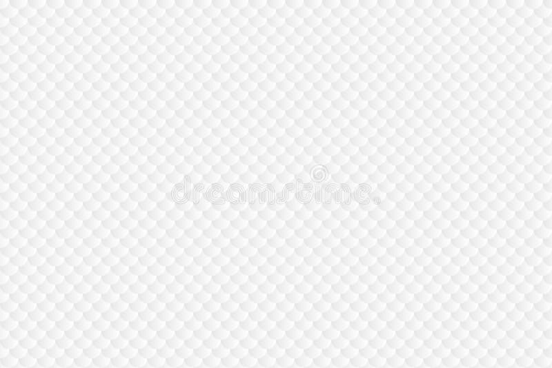 White Scale Abstract Seamless Pattern Background Stock Vector ...