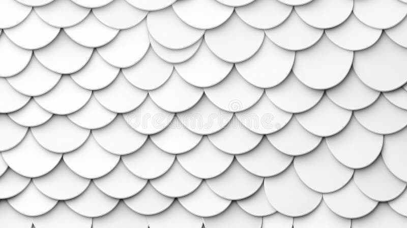 White Scaled Surface Pattern with Overlapping Circular Shapes Ideal for ...