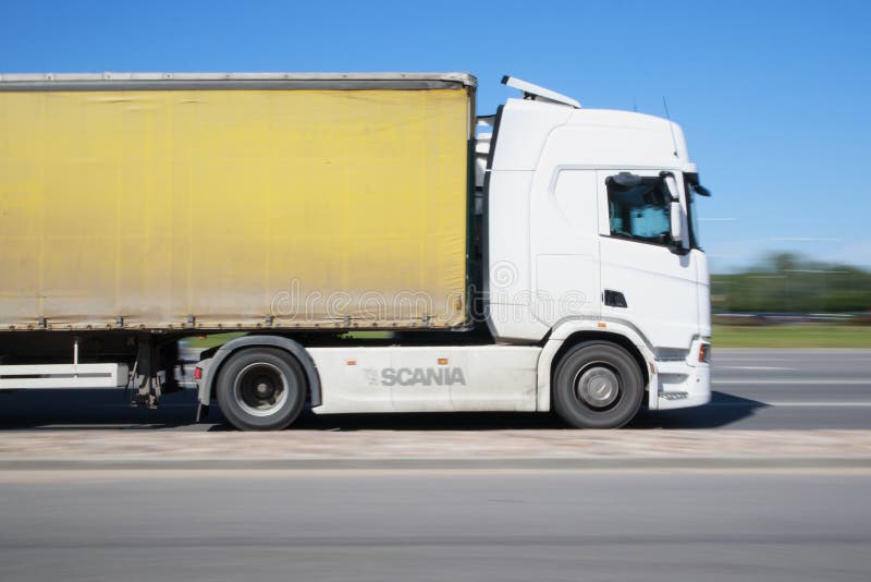 Scania Trailer Side View Stock Photos - Free & Royalty-Free Stock ...