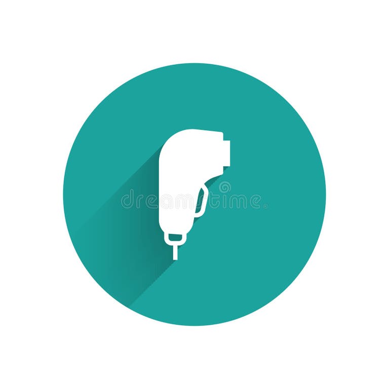 White Scanner Scanning Bar Code Icon Isolated with Long Shadow ...