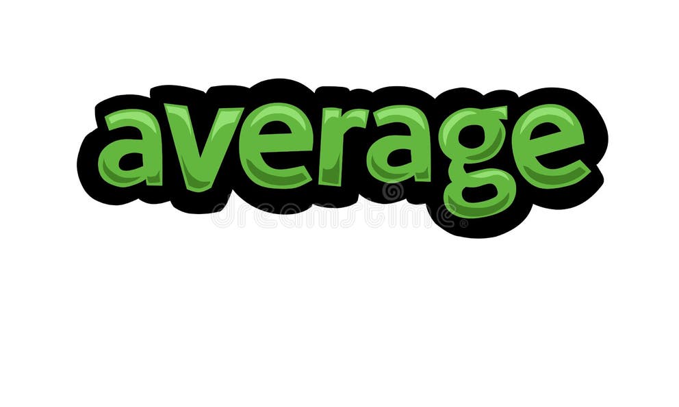 White Screen Animation Video Written AVERAGE Stock Illustration ...