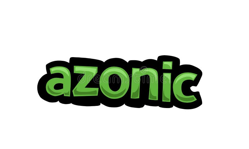 White Screen Animation Video Written AZONIC Stock Illustration ...