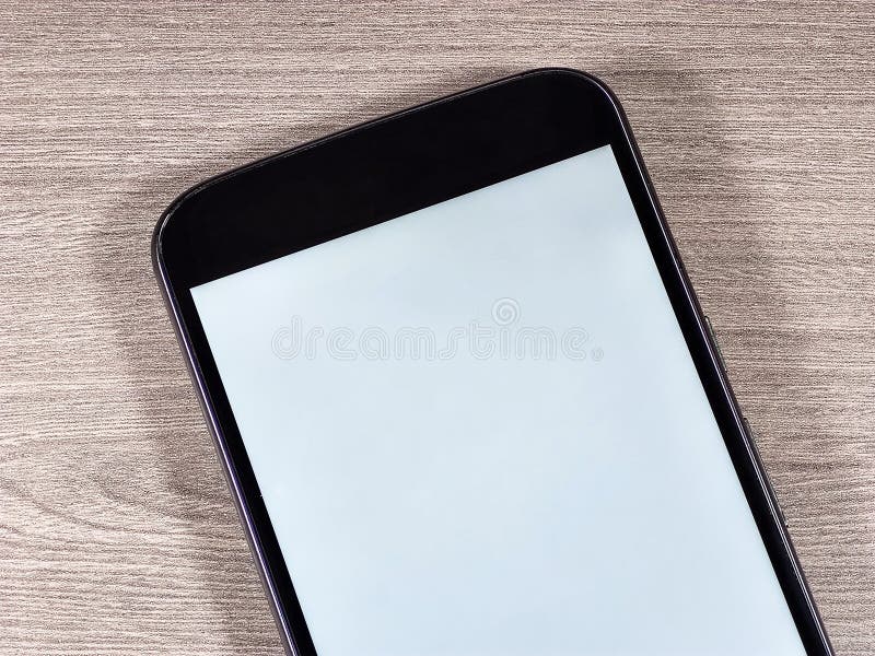 White Screen Smartphone. Smartphone Place for Text. Copy Space Stock ...