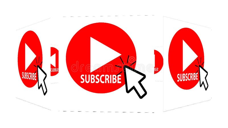 White Screen Subscribe Icon Animation Stock Footage - Video of isolated ...