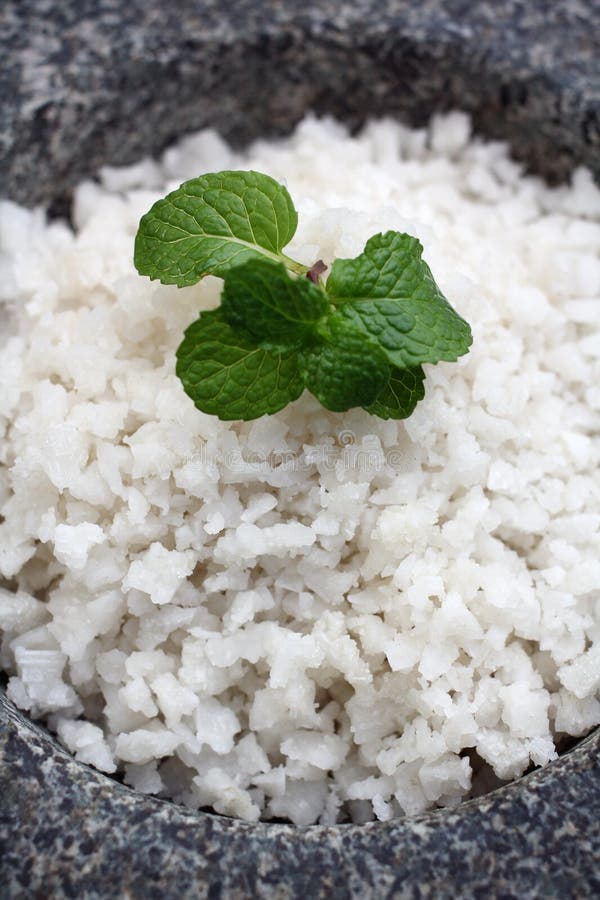 White sea salt. stock photo. Image of salt, nature, crystals - 35219018