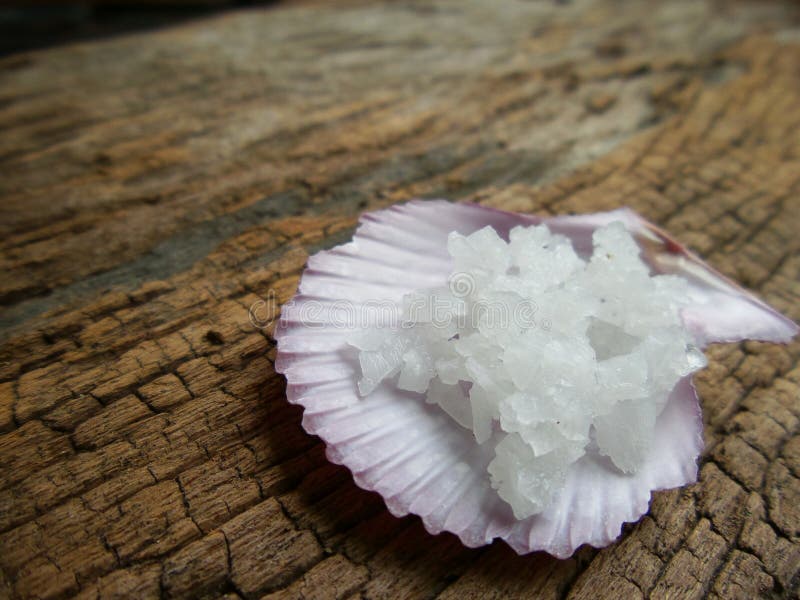 White sea salt stock photo. Image of food, spice, crystal - 38316780
