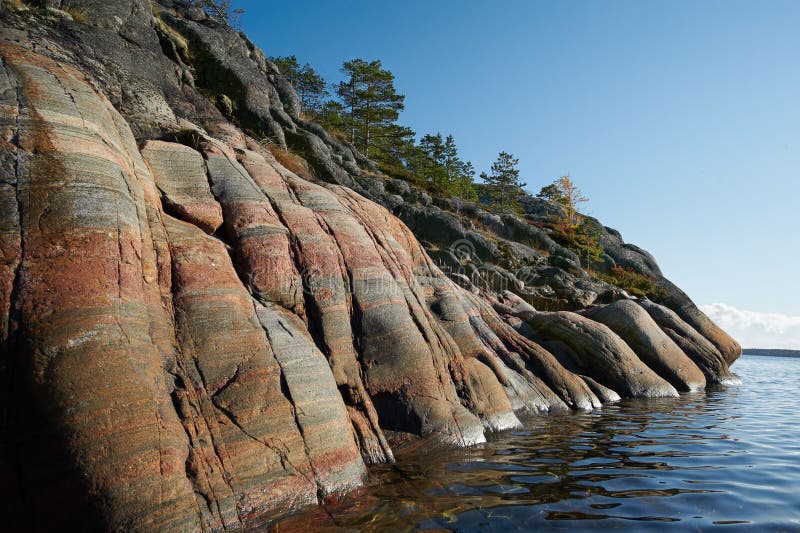 White sea shore stock image. Image of kola, flag, cracks - 55740011
