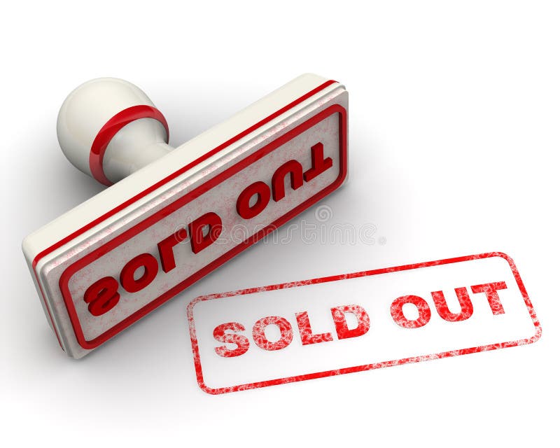 Sold. Seal and imprint stock illustration. Illustration of background ...