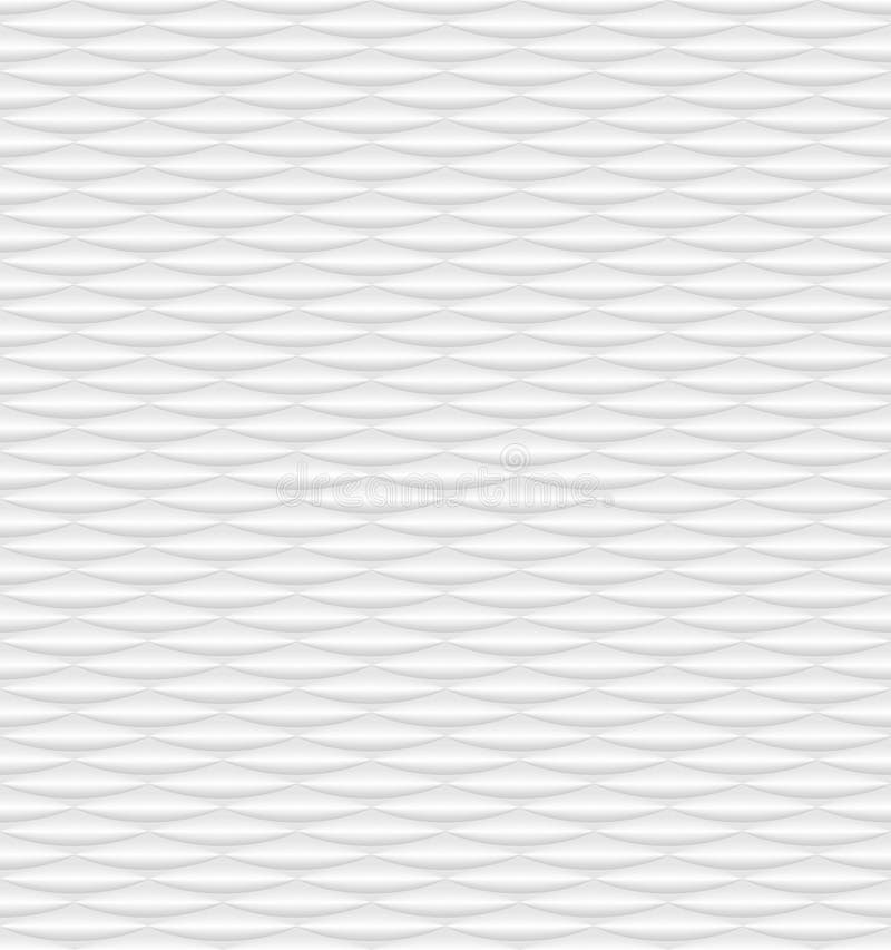 White Seamless Geometric Pattern, Ribbed Surface, the 3D Effect Stock ...