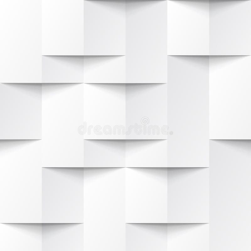 White Seamless Geometric Texture Stock Illustration - Illustration of ...