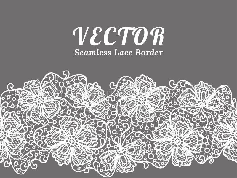 Black Seamless Lace Pattern with Rose on Transparent Background Stock ...