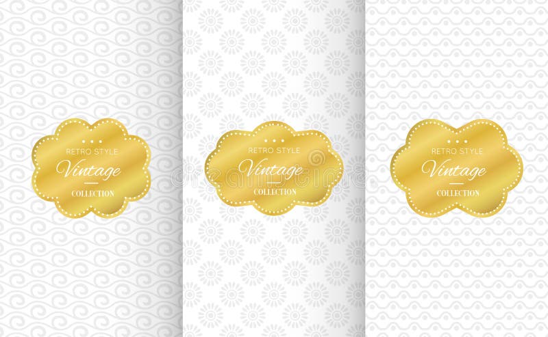 White Seamless Patterns for Universal Background Stock Vector ...