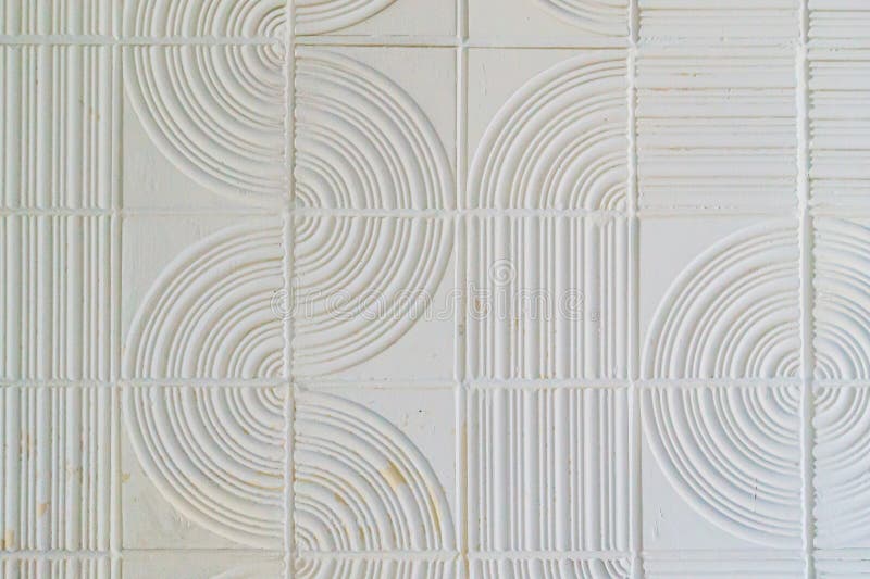 White Seamless Texture. Wavy Background. Interior Wall Decoration. 3D ...