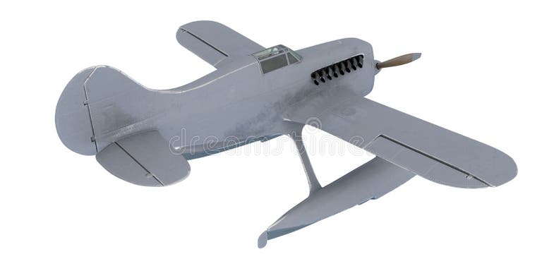 White seaplane. 3D render stock illustration. Illustration of transport ...