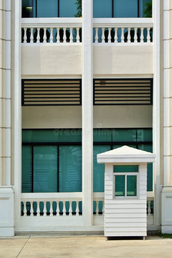 Building with a Sentry Box. Stock Photo - Image of shapes, pointed ...