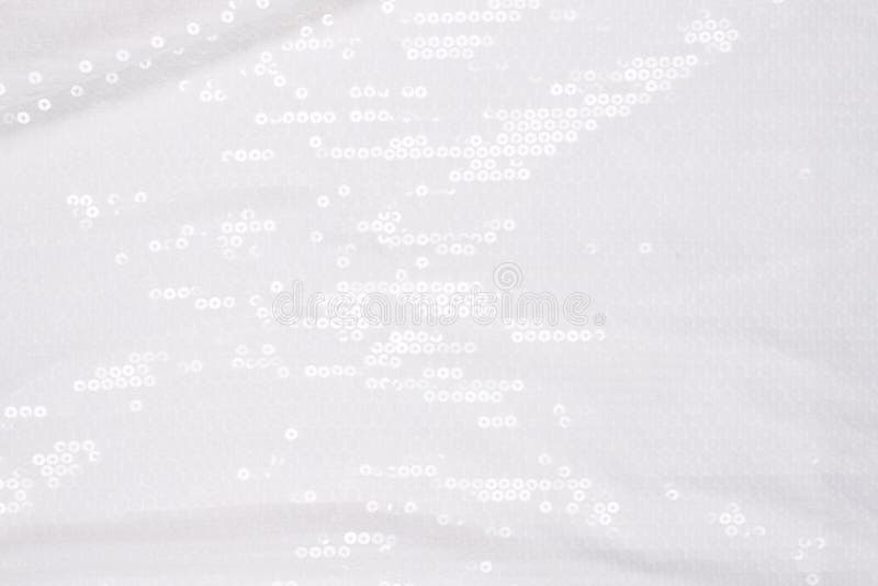 White Sequin Background. White Shiny Sequin Fabric Stock Illustration ...
