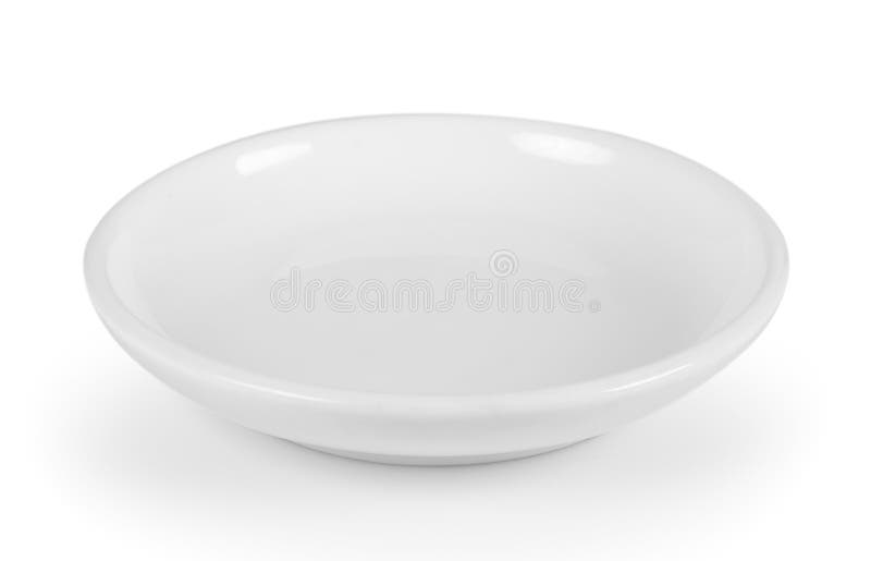 White Seramic Plate on White Background Stock Photo - Image of meal ...