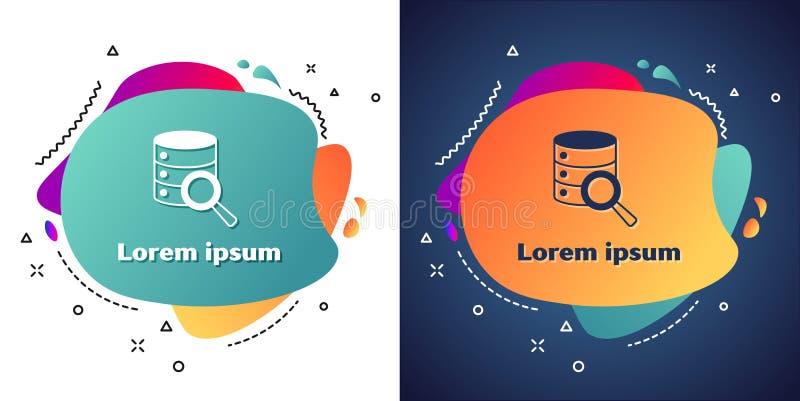 White Server, Data, Web Hosting Icon Isolated on White and Blue ...