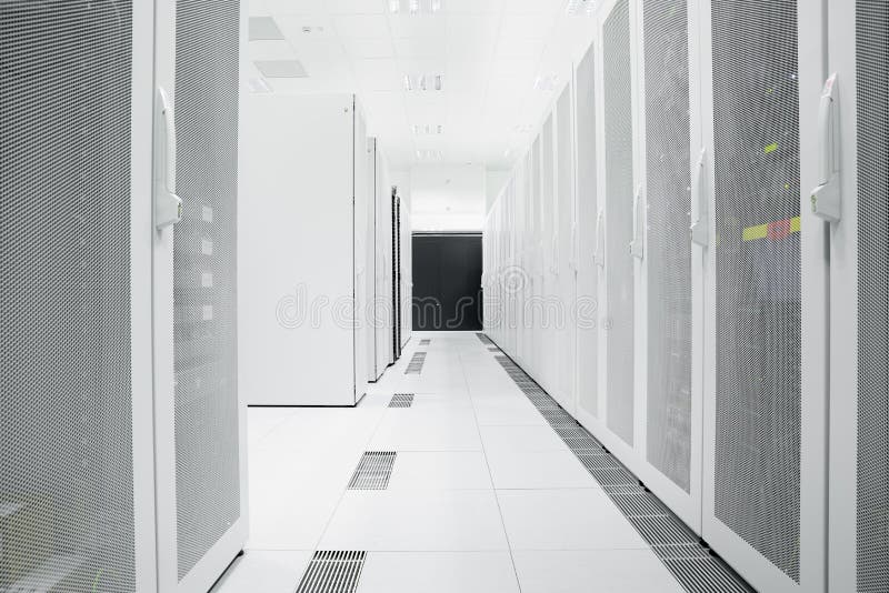 White Server Room Network stock photo. Image of cluster - 35804868