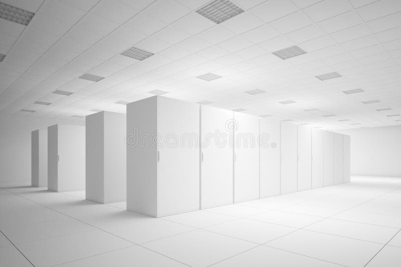 White server room stock illustration. Illustration of industry - 34077933