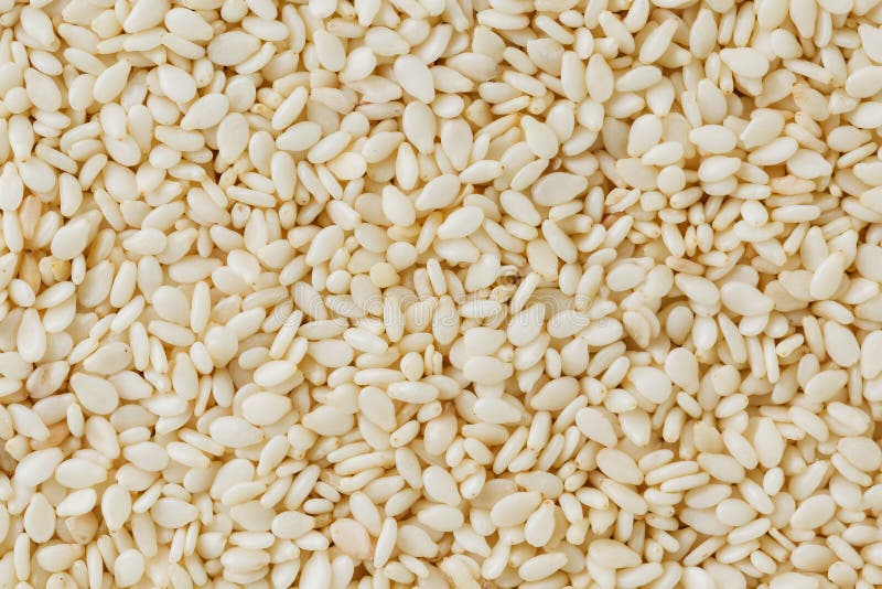 White Sesame Seeds Background. Useful Seeds for Cooking Stock Photo ...