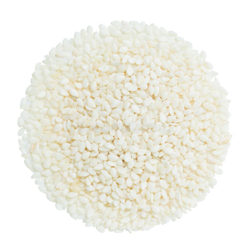 White sesame seeds stock image. Image of isolation, cereal - 116844297