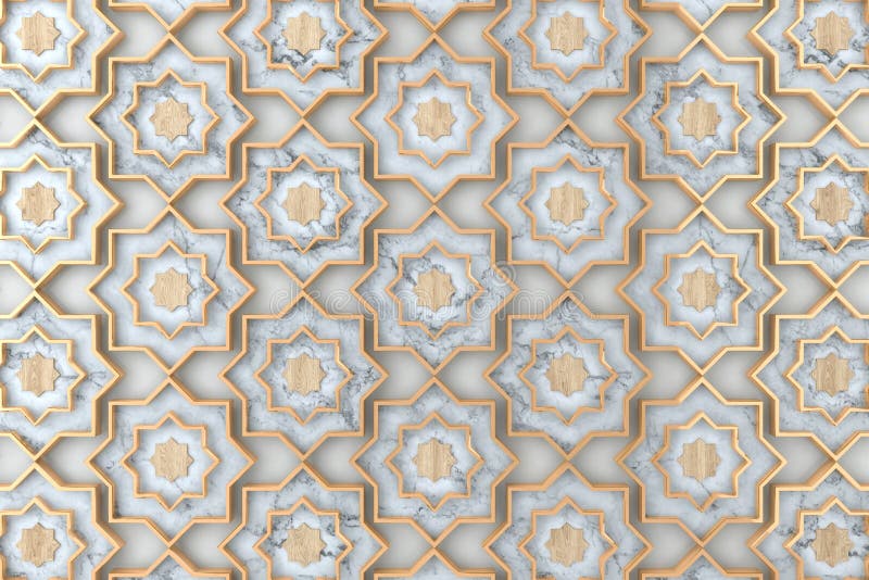 3d Rendering. Square Box Grid Stack Pattern Wall Design Background ...