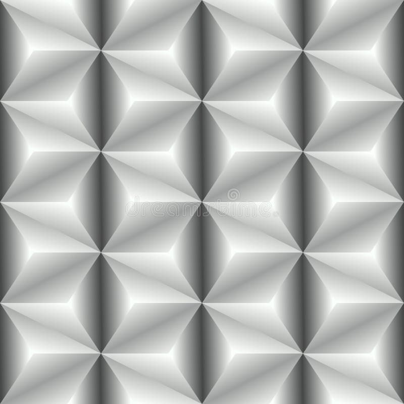 White Shaded Abstract Geometric Pattern. Origami Paper Style Stock ...