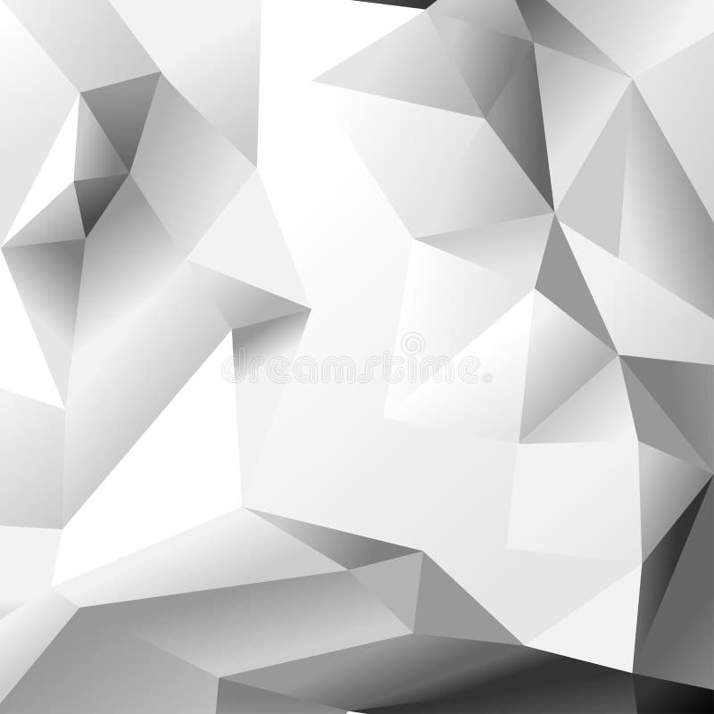 White and Shadow Polygon Abstract Background Stock Vector ...
