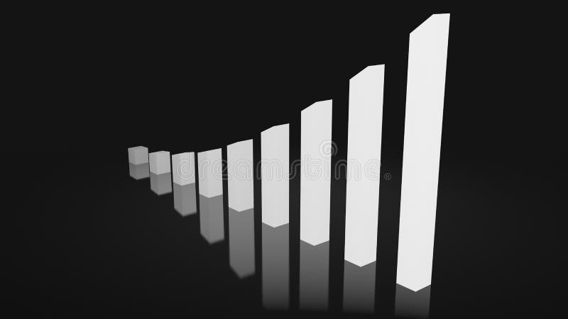 A White Sharp Rising Graph Angled To the Right Stock Illustration ...