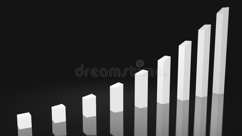 A White Sharp Rising Graph Angled To the Right Stock Illustration ...