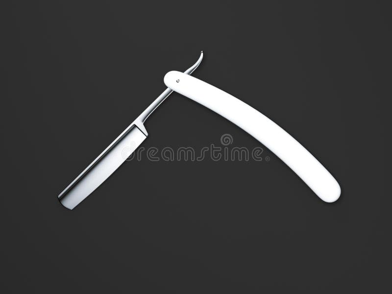 Straight Razor Vector Symbol.Barber Icon. Stock Photo - Illustration of ...