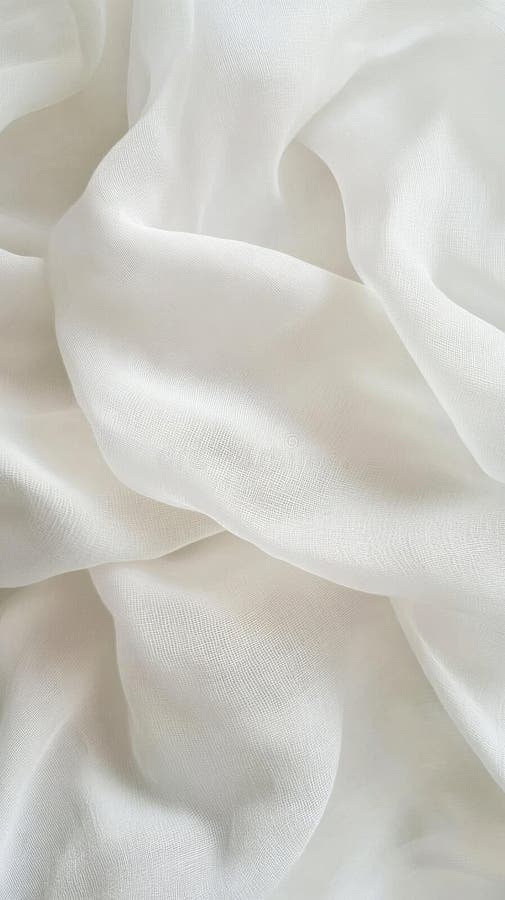White Sheer Fabric Texture, Soft, Delicate, and Elegant Stock ...