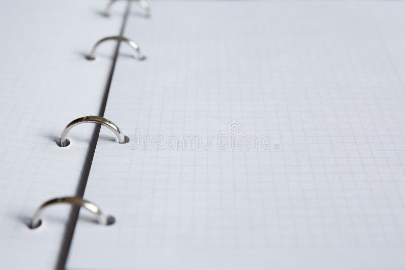 White Sheet of Exercise Book or Diary Stock Photo - Image of office ...