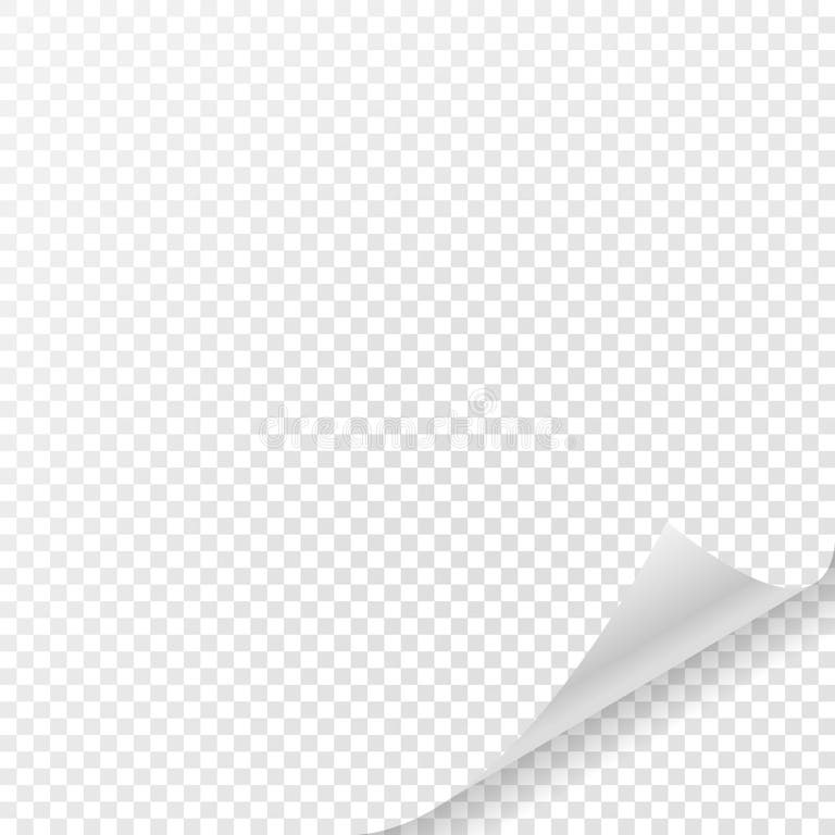White Paper Curved Corner Stock Illustrations – 1,638 White Paper ...