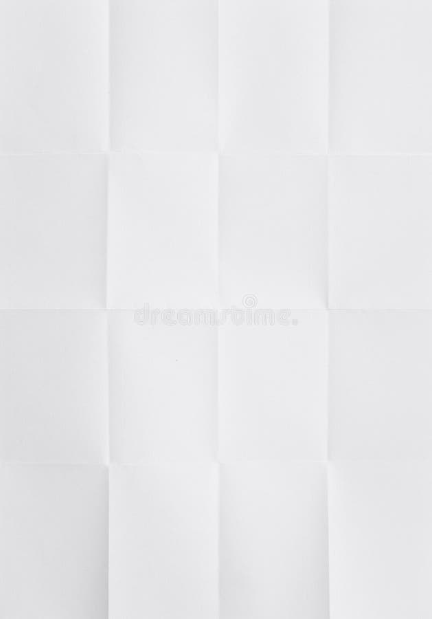 White Sheet of Paper Folded Stock Photo - Image of folded, grunge: 22000364