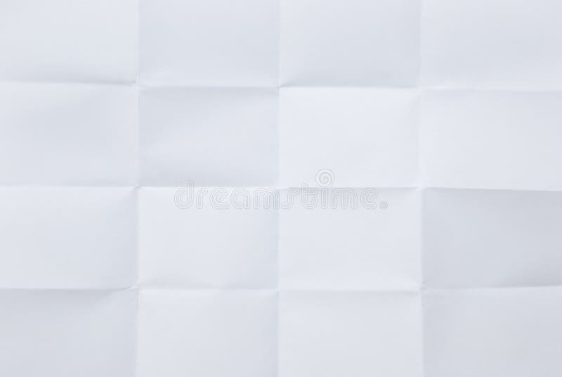 White Sheet of Paper Folded Stock Photo - Image of detail, blank: 27670178
