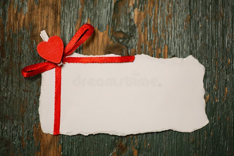 White Sheet Paper Love Notes and Heart Shape Stock Image - Image of ...