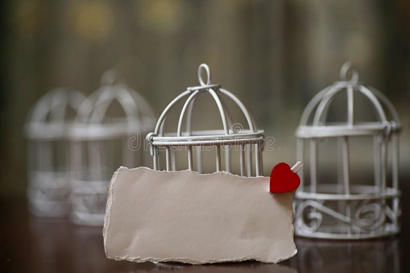 White Sheet Paper Love Notes and Heart Shape Stock Image - Image of ...