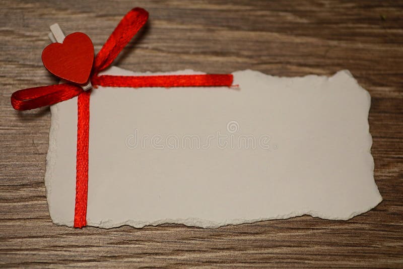 White Sheet Paper Love Notes and Heart Shape Stock Image - Image of ...