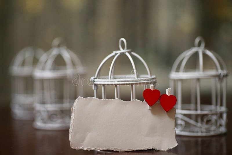 White Sheet Paper Love Notes and Heart Shape Stock Photo - Image of ...