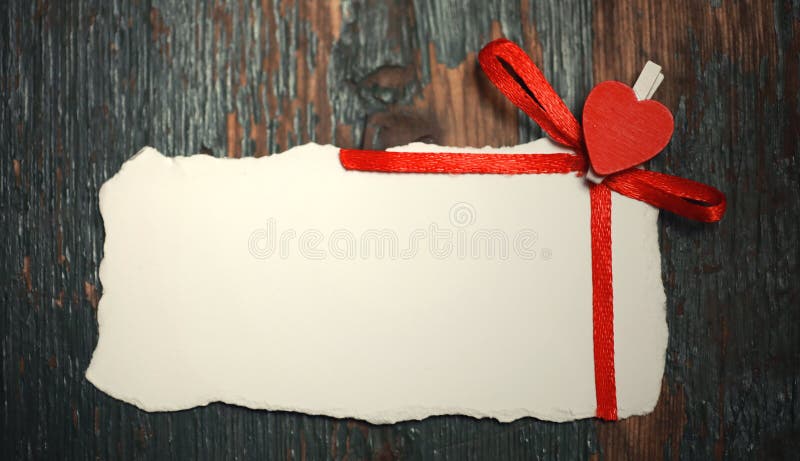 White Sheet of Paper Love Notes and Heart Shape Stock Image - Image of ...