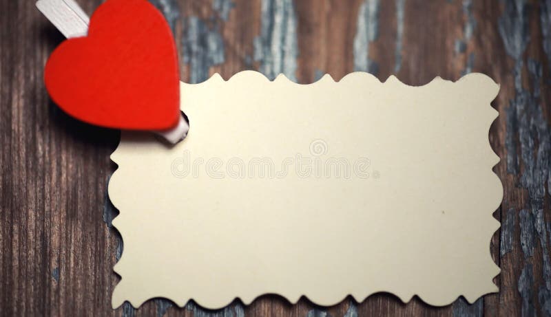 White Sheet of Paper Love Notes and Heart Shape Stock Image - Image of ...