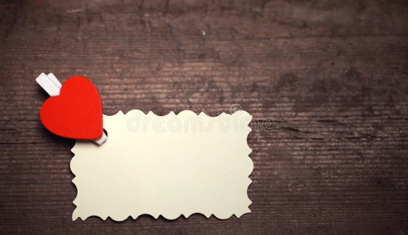 White Sheet of Paper Love Notes and Heart Shape Stock Photo - Image of ...