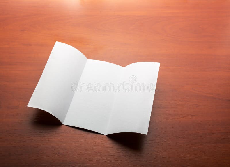 White Sheet of Paper on the Table Stock Photo - Image of letter ...