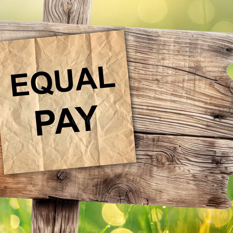 White Sheet of Paper with the Text EQUAL PAY. Gender Equality Concept ...