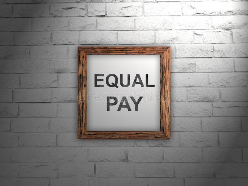 White Sheet of Paper with the Text EQUAL PAY. Gender Equality Concept ...