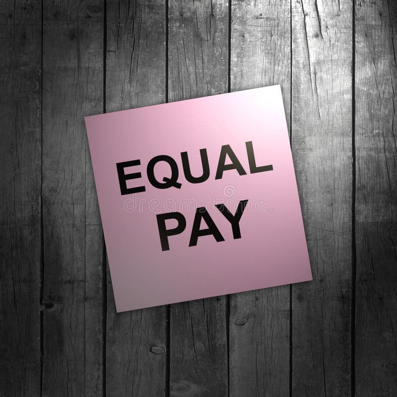 White Sheet of Paper with the Text EQUAL PAY. Gender Equality Concept ...